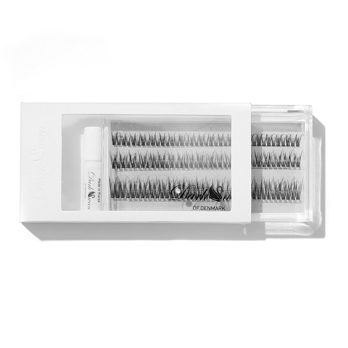 DIY eyelash extension effect "Secret" Feather cluster lashes | Dark ...